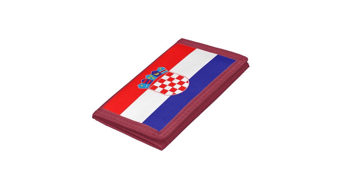 Croatia Flag Trifold Wallet | Zazzle
