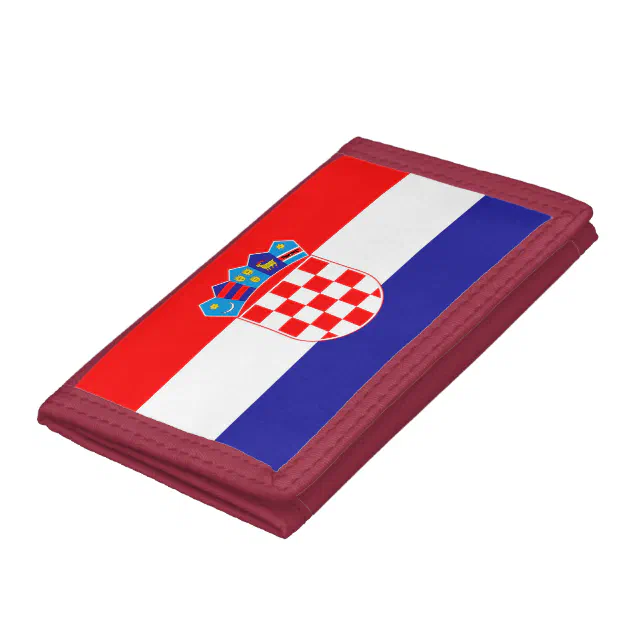 Croatia Flag Trifold Wallet | Zazzle