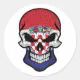Croatia Smiling Skull Flag Classic Round Sticker | Zazzle
