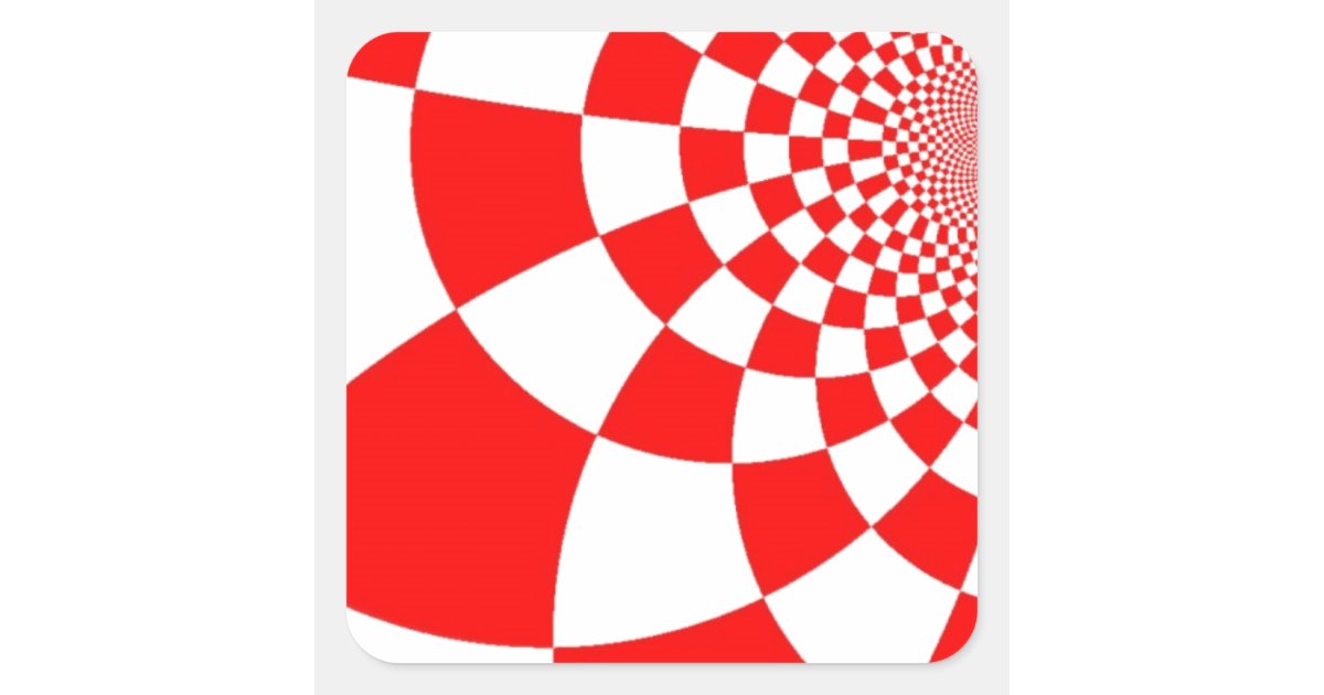 Croatian checkers square sticker | Zazzle