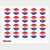 Croatian Coat of Arms | Hrvatski grb Classic Round Sticker | Zazzle