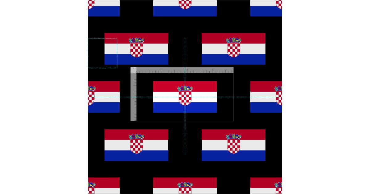 Croatian Flag Fabric | Zazzle