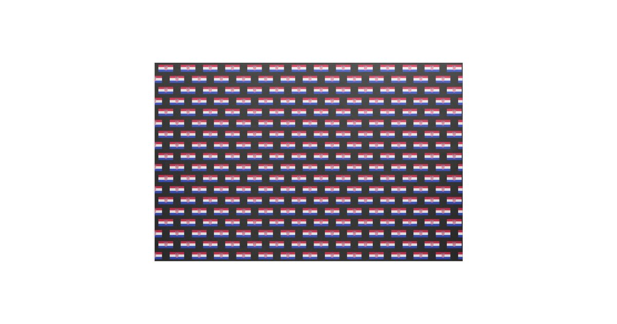 Croatian Flag Fabric | Zazzle
