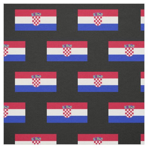Croatian Flag Fabric | Zazzle