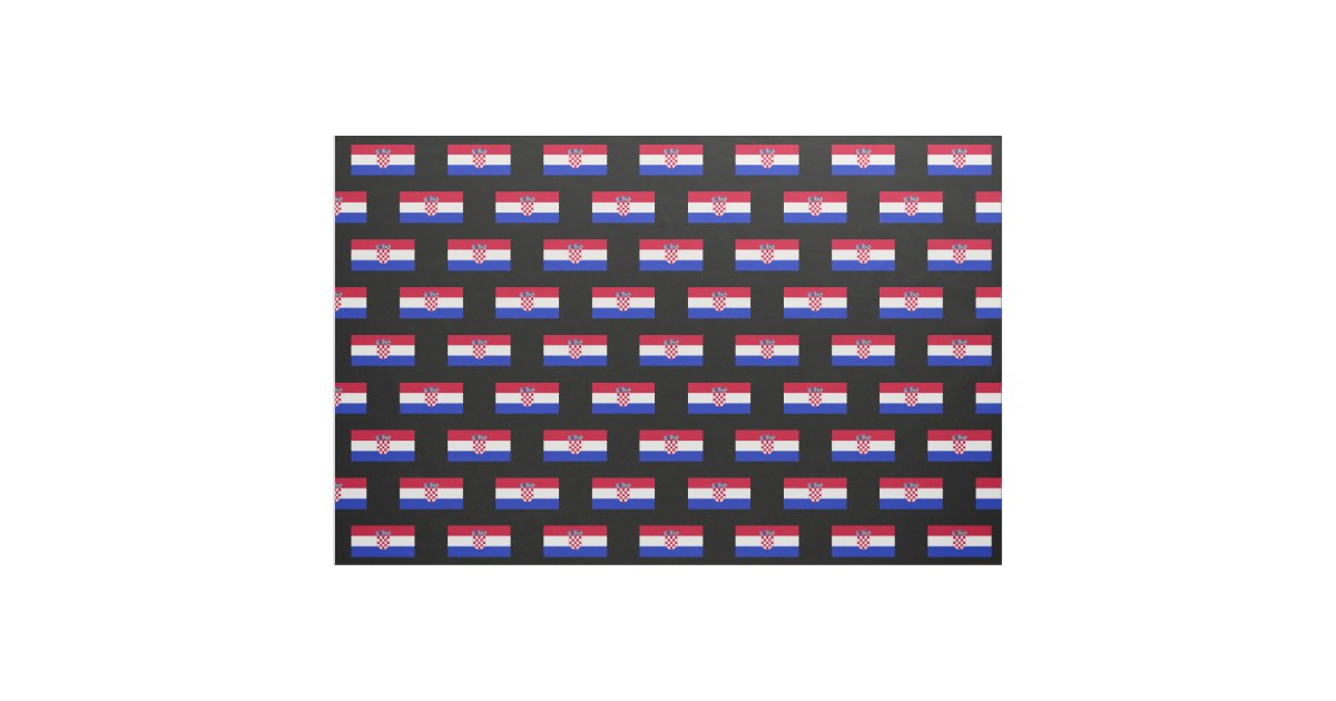 Croatian Flag Fabric | Zazzle