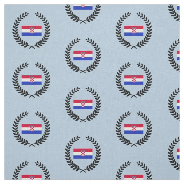 Croatian Flag Fabric | Zazzle