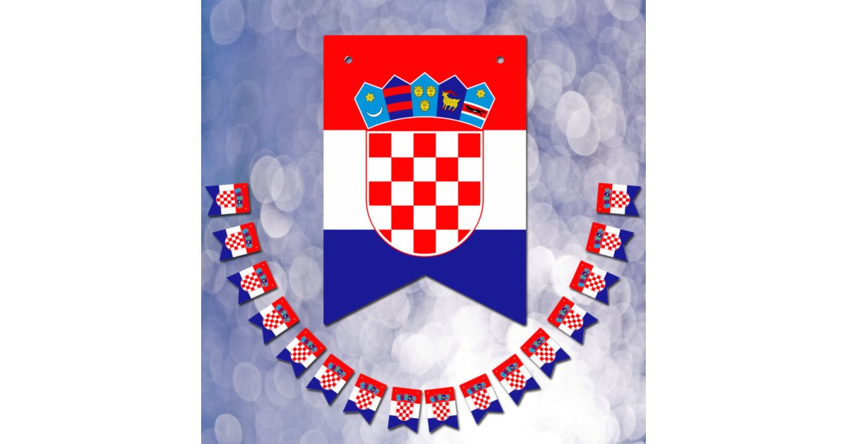Croatian Flag & Party Croatia Banners / Weddings | Zazzle