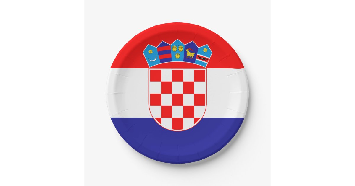Croatian flag Plate | Zazzle