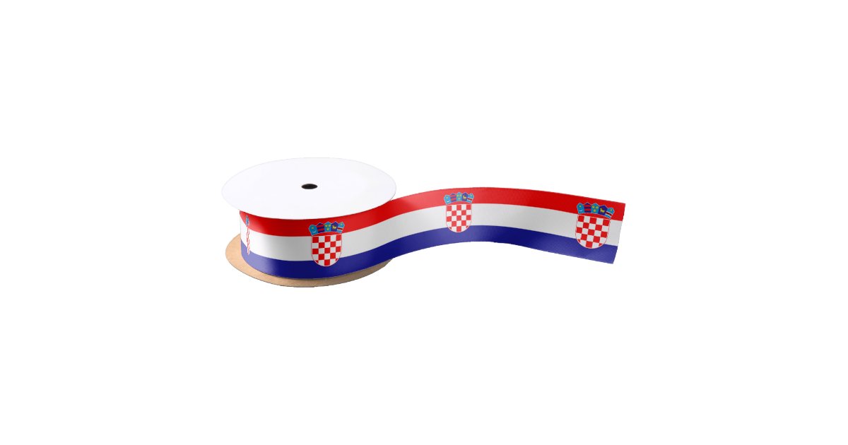 Croatian flag ribbon | Zazzle