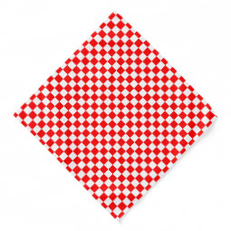 Croatian Red White Checkerboard Pattern Bandana | Zazzle