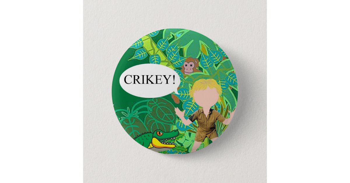 Croc Hunter Button | Zazzle
