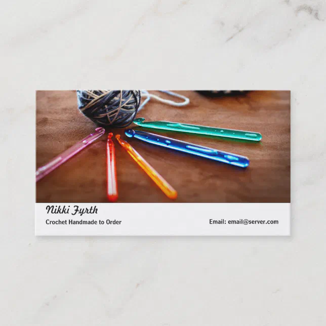 Crochet business card | Zazzle
