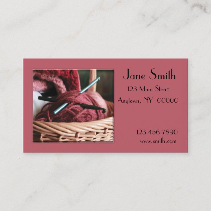 Crochet Business Card | Zazzle