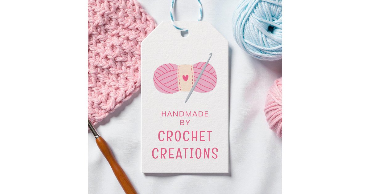 Crochet Clothing Tags Price Tags Small Business | Zazzle