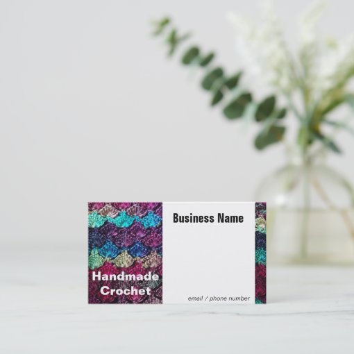 Crochet Handmade Business Card | Zazzle