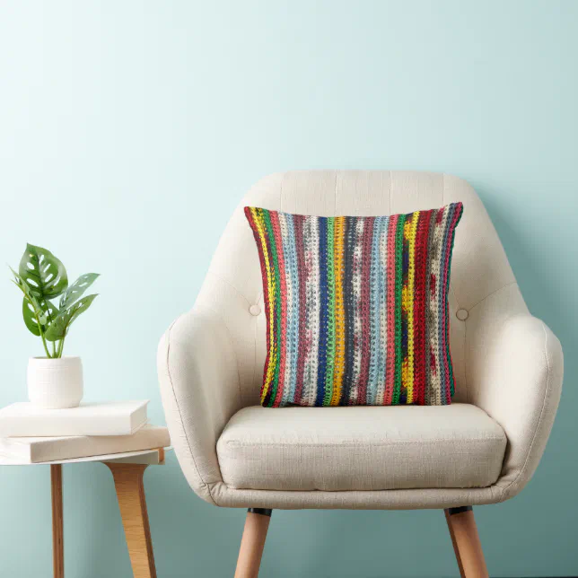 Crochet Pattern Throw Pillow | Zazzle