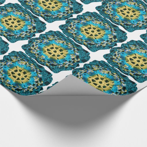 Crocheted Wrapping Paper | Zazzle