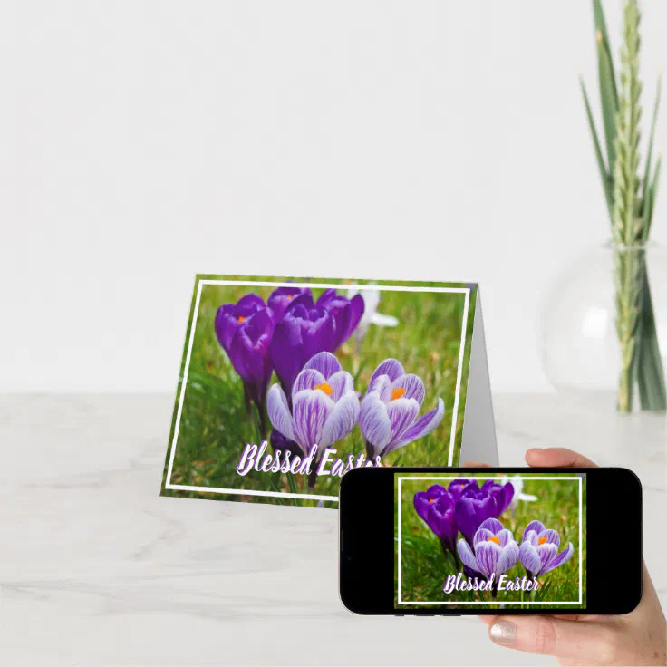 Crocus spring card | Zazzle