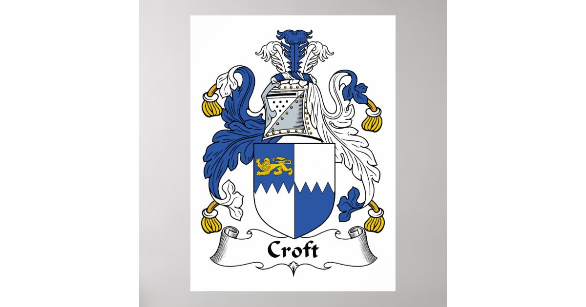 Croft Family Crest Poster | Zazzle