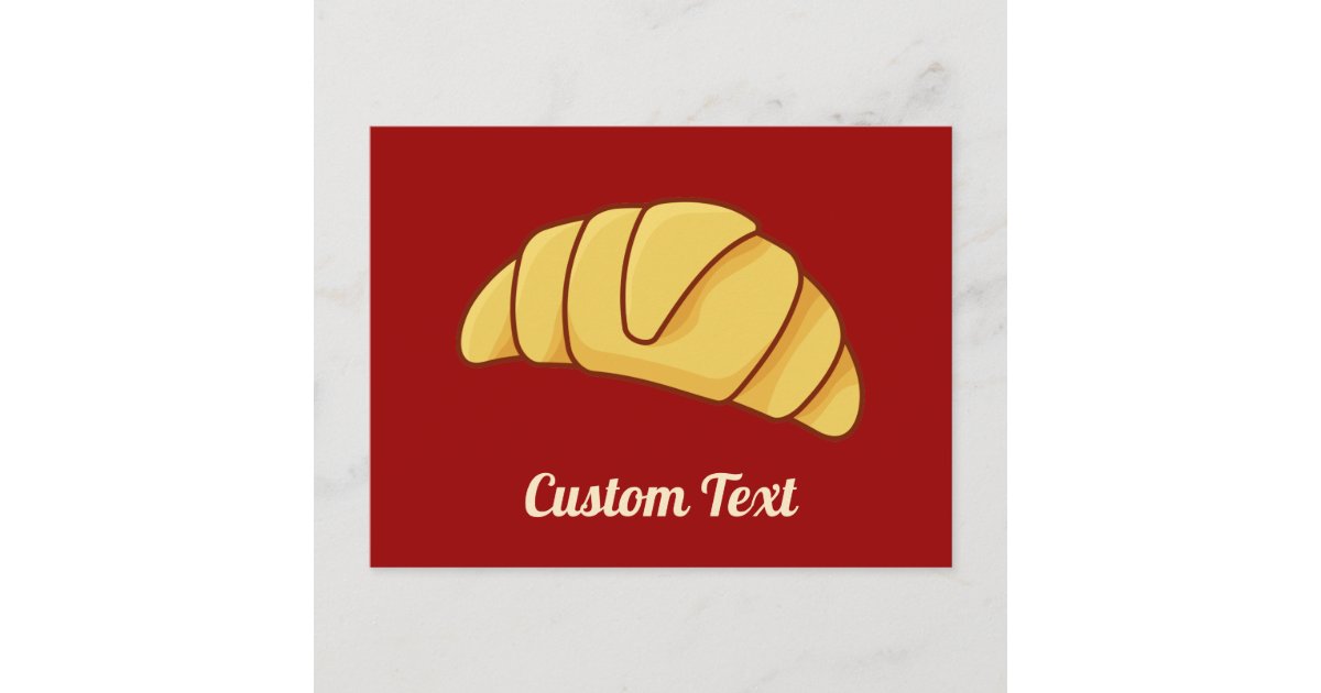 Croissant Postcard | Zazzle