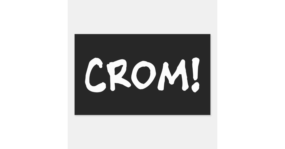Crom - God Of Conan Rectangular Sticker | Zazzle