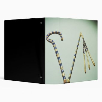 Crook and flail, from the Tomb of Tutankhamun Binder | Zazzle