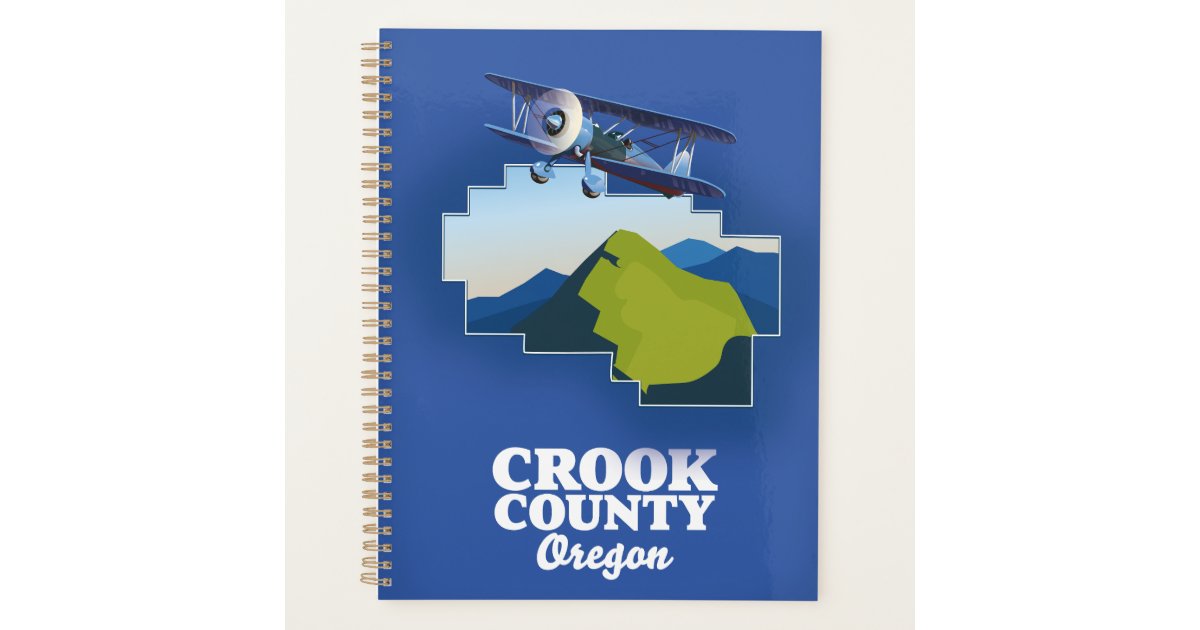 Crook County Oregon map Planner | Zazzle