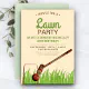 Croquet Backyard Game Lawn Birthday Party Invite | Zazzle
