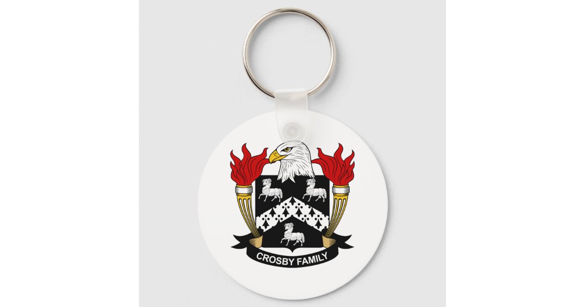 Crosby Family Crest Keychain | Zazzle