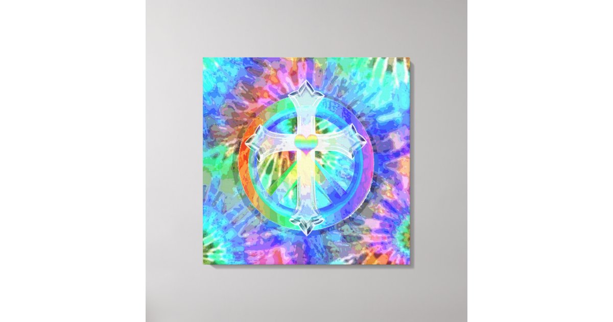 Cross and Peace Sign | Zazzle