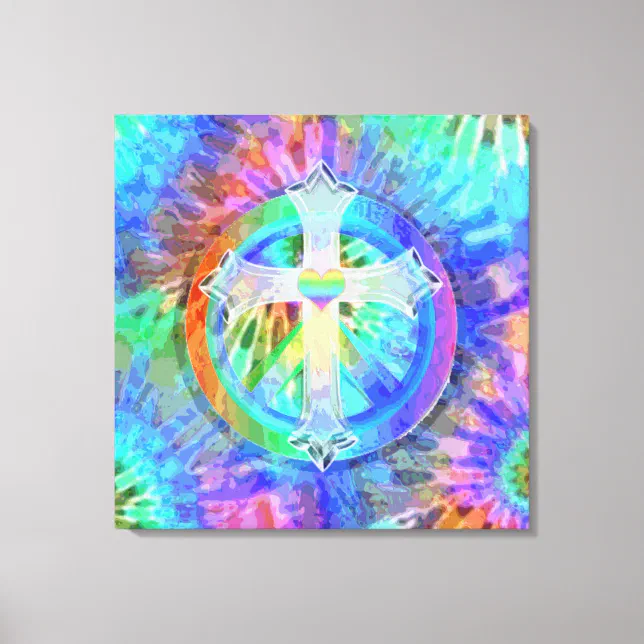 Cross and Peace Sign | Zazzle
