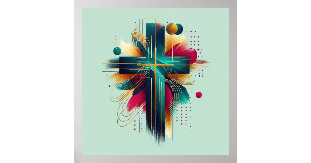 Cross Christian poster | Zazzle