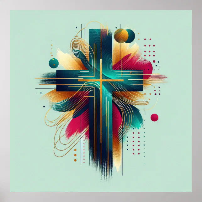 Cross Christian poster | Zazzle