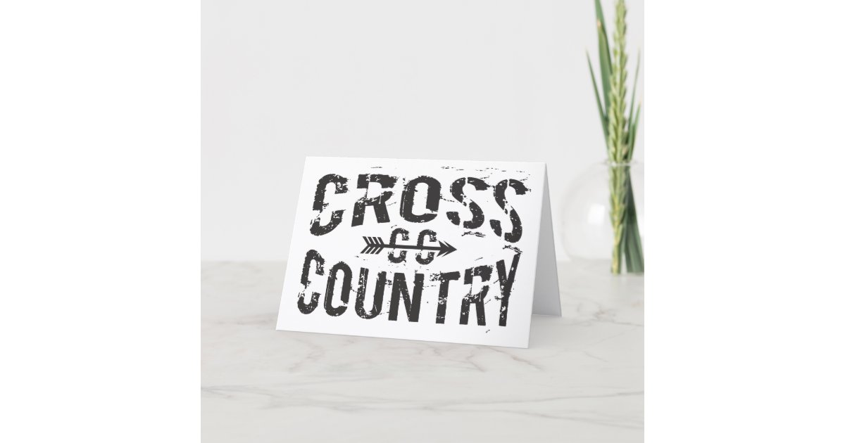 Cross Country Card | Zazzle