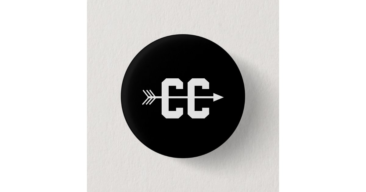 Cross Country CC Pinback Button | Zazzle