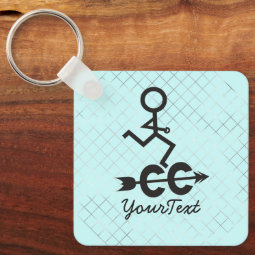 Cross Country - CC Running Keychain | Zazzle