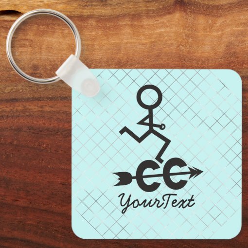 Cross Country - CC Running Keychain | Zazzle