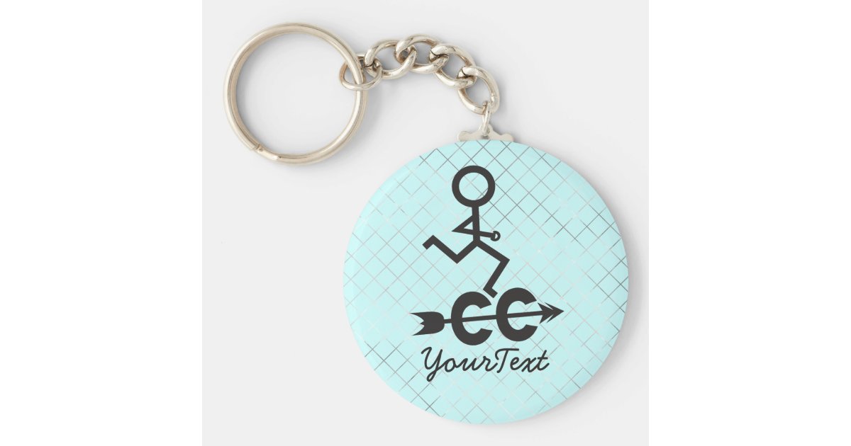 Cross Country - CC Running Keychain | Zazzle.com