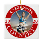 Cross Country Customizable Ornament | Zazzle