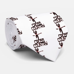 CROSS COUNTRY FINISH LINE RUNNER NECK TIE | Zazzle