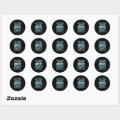 Cross Country Runner Smile Every Mile Running Classic Round Sticker ...