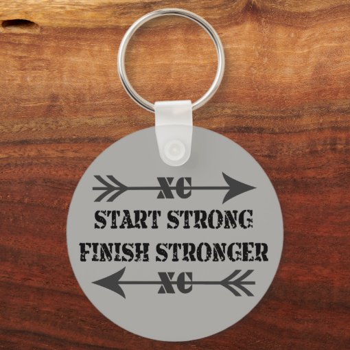 Cross Country Runner Strong Keychain | Zazzle