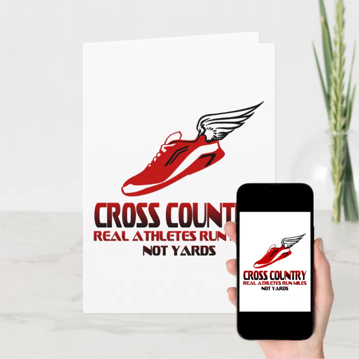 Cross Country Running Card | Zazzle