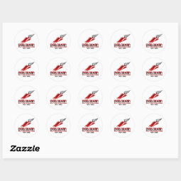 Cross Country Running Classic Round Sticker | Zazzle