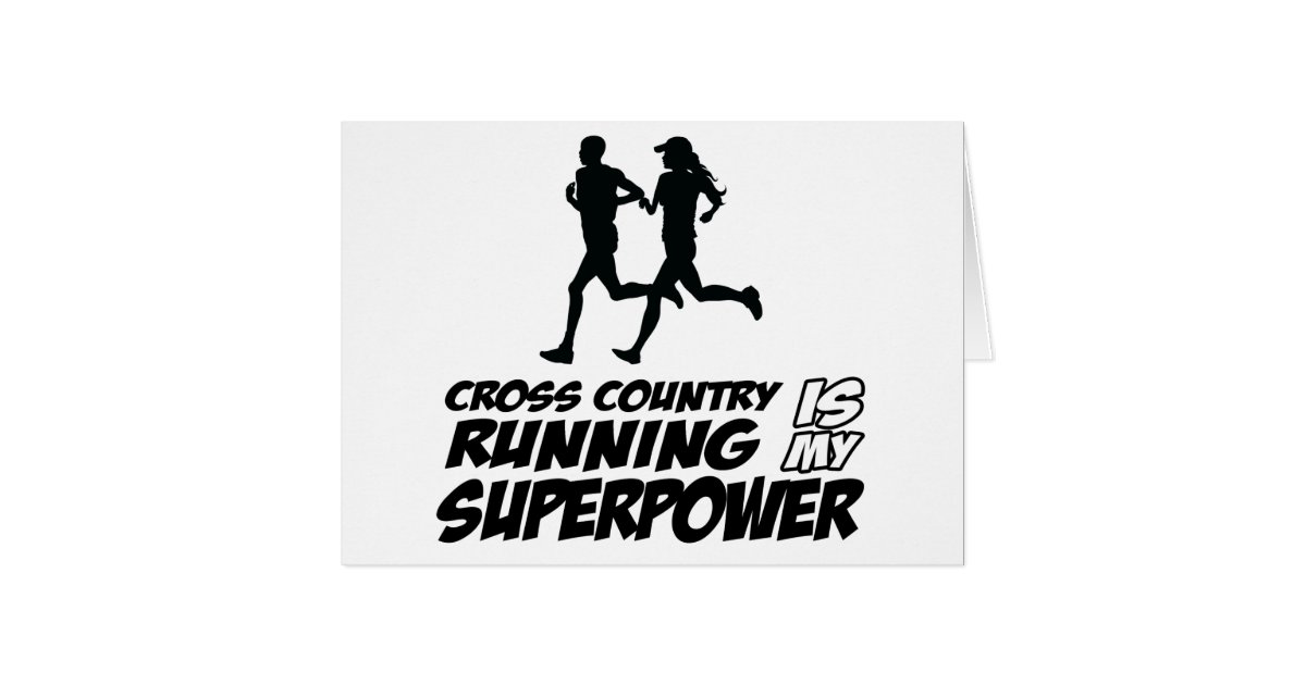 Cross Country running designs Card | Zazzle