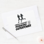 Cross Country running designs Rectangular Sticker | Zazzle