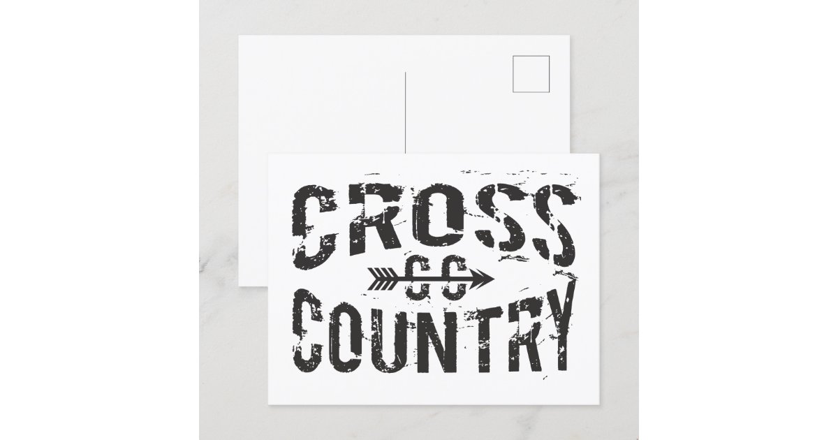 cross country running Postcard | Zazzle