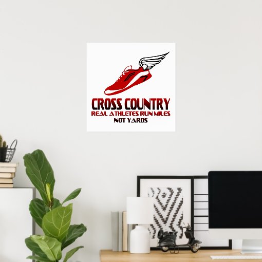 Cross Country Running Poster | Zazzle
