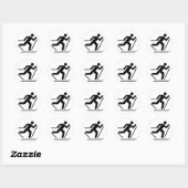 Cross Country Ski Symbol Sticker | Zazzle