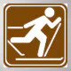 Cross Country Skiing Highway Sign | Zazzle